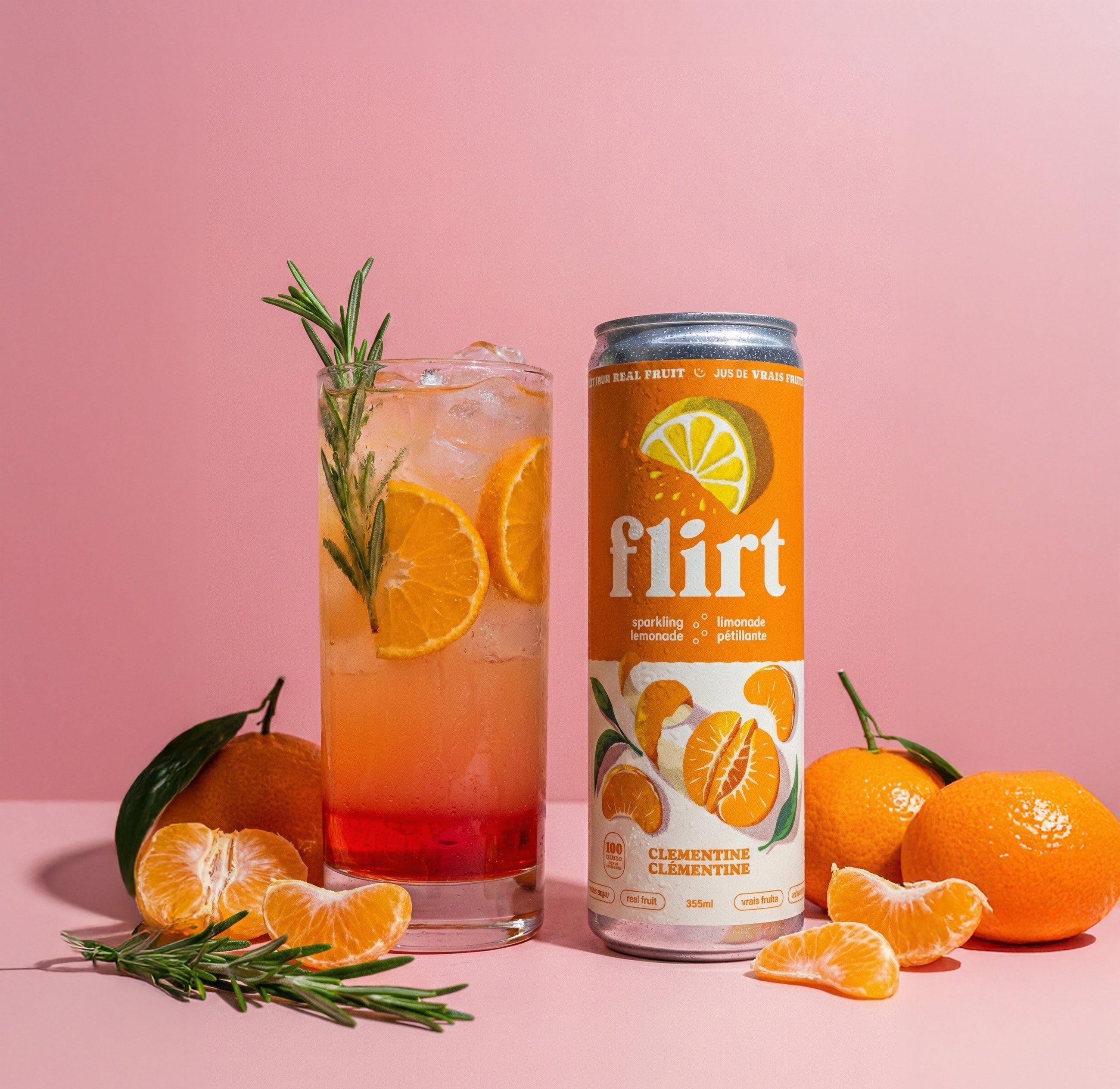 Clementine & Rosemary Spritz | Fresh recipe without alcohol or gin