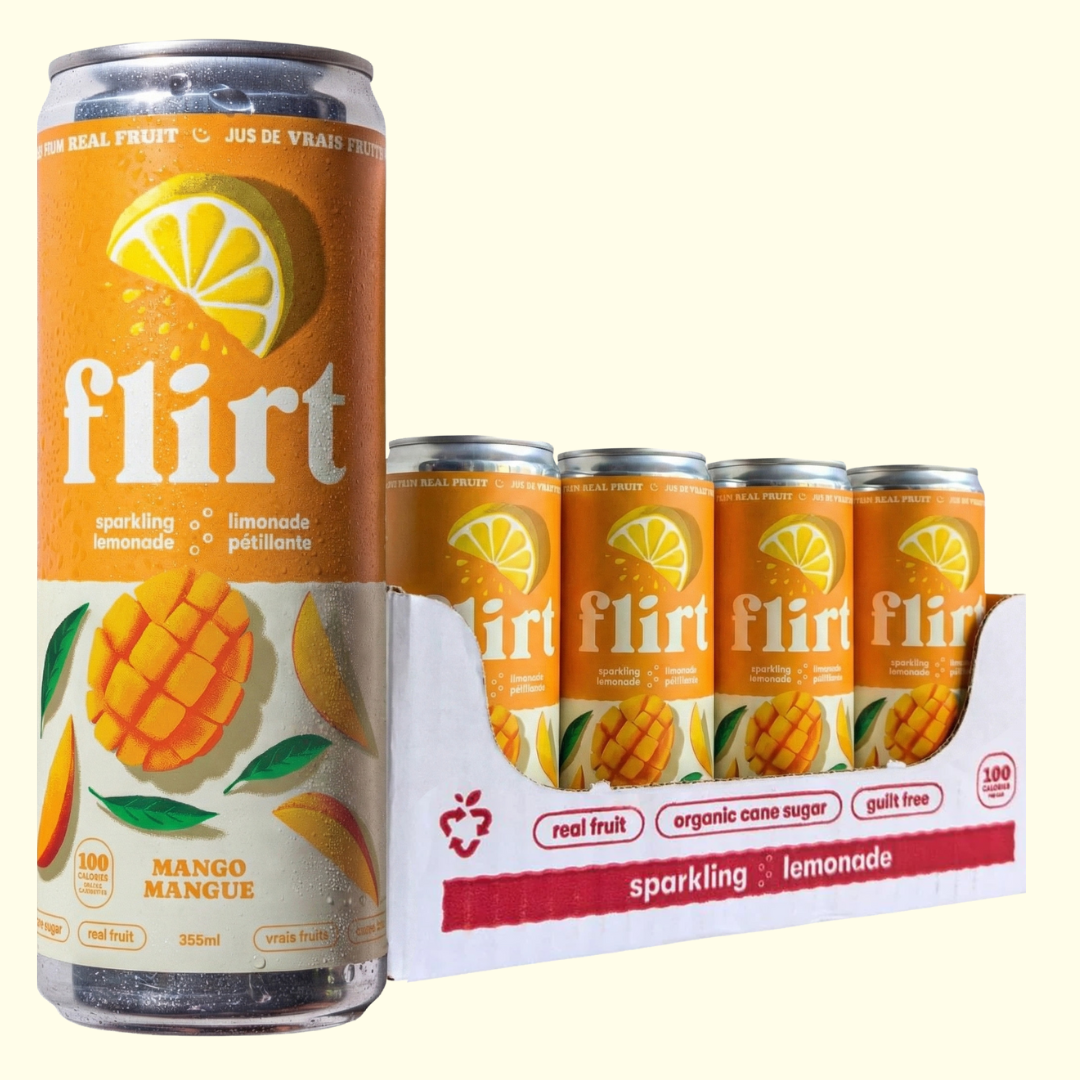 Limonade Pétillante Mangue | Sparkling Mango Lemonade | Flirt Drinks